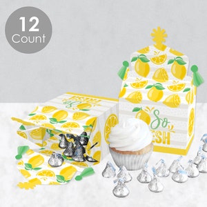 So Fresh - Lemon - Treat Box Party Favors - Citrus Lemonade Party ...