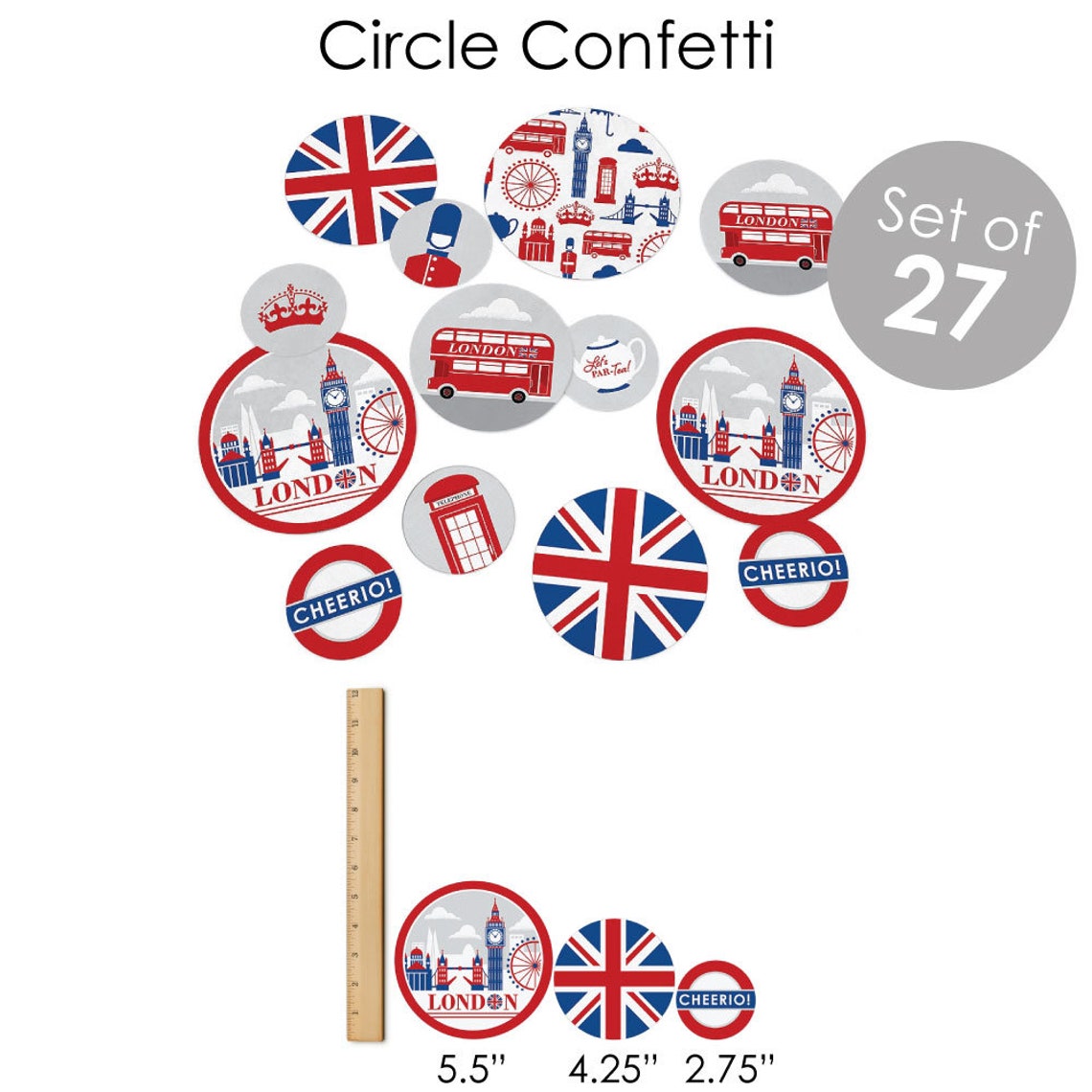 Cheerio London British UK Party Supplies Banner | Etsy