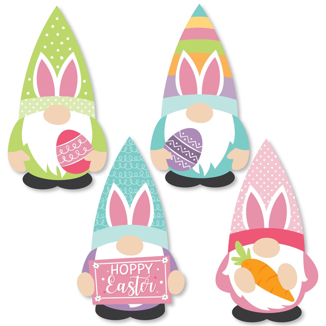 Easter Gnomes - DIY Shaped Spring Bunny Party Cut-outs - 24 Count - Etsy