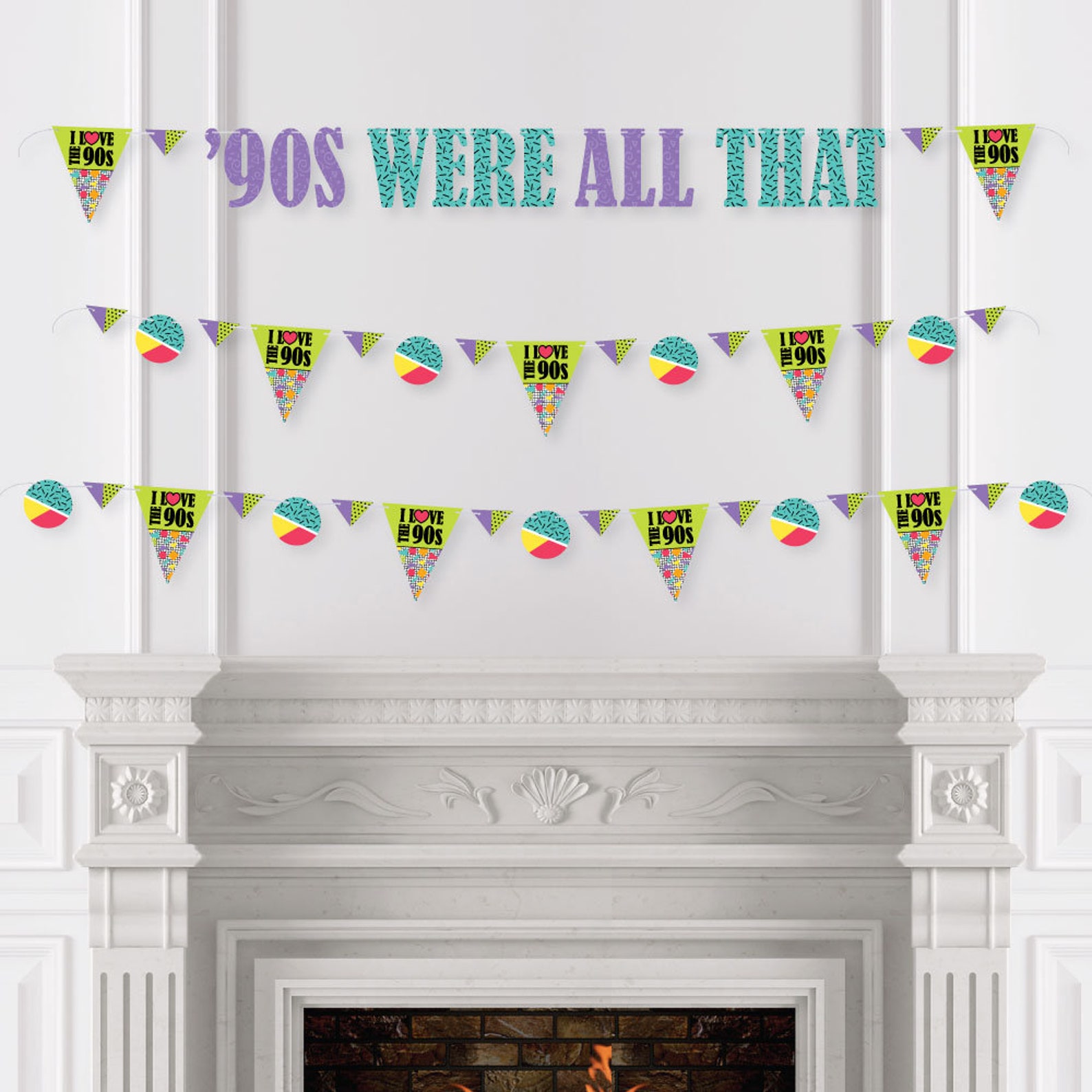 90's Throwback 1990's Party Letter Banner Decoration - Etsy