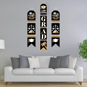 Law School Grad - Hanging Vertical Paper Door Banners - Future Lawyer ...