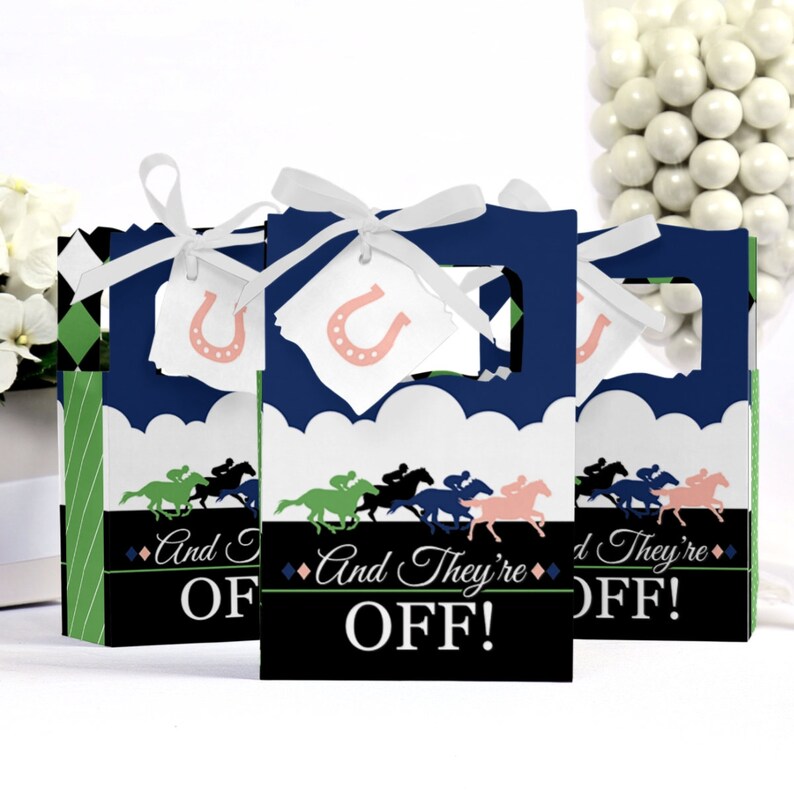 Kentucky Horse Derby - Horse Race Party Favor Boxes - Set of 12 - Etsy