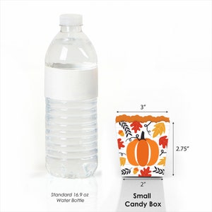 Fall Pumpkin - Party Mini Favor Boxes - Halloween or Thanksgiving Party ...
