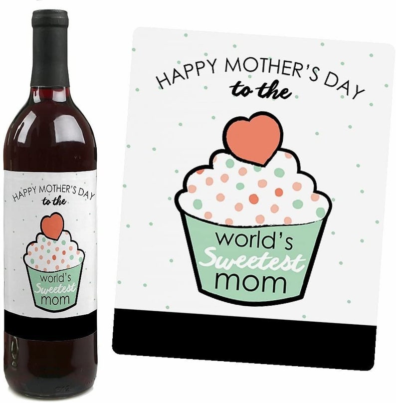 Best Mom Ever - Mother's Day Wine Bottle Label Stickers - Gifts for Mom ...