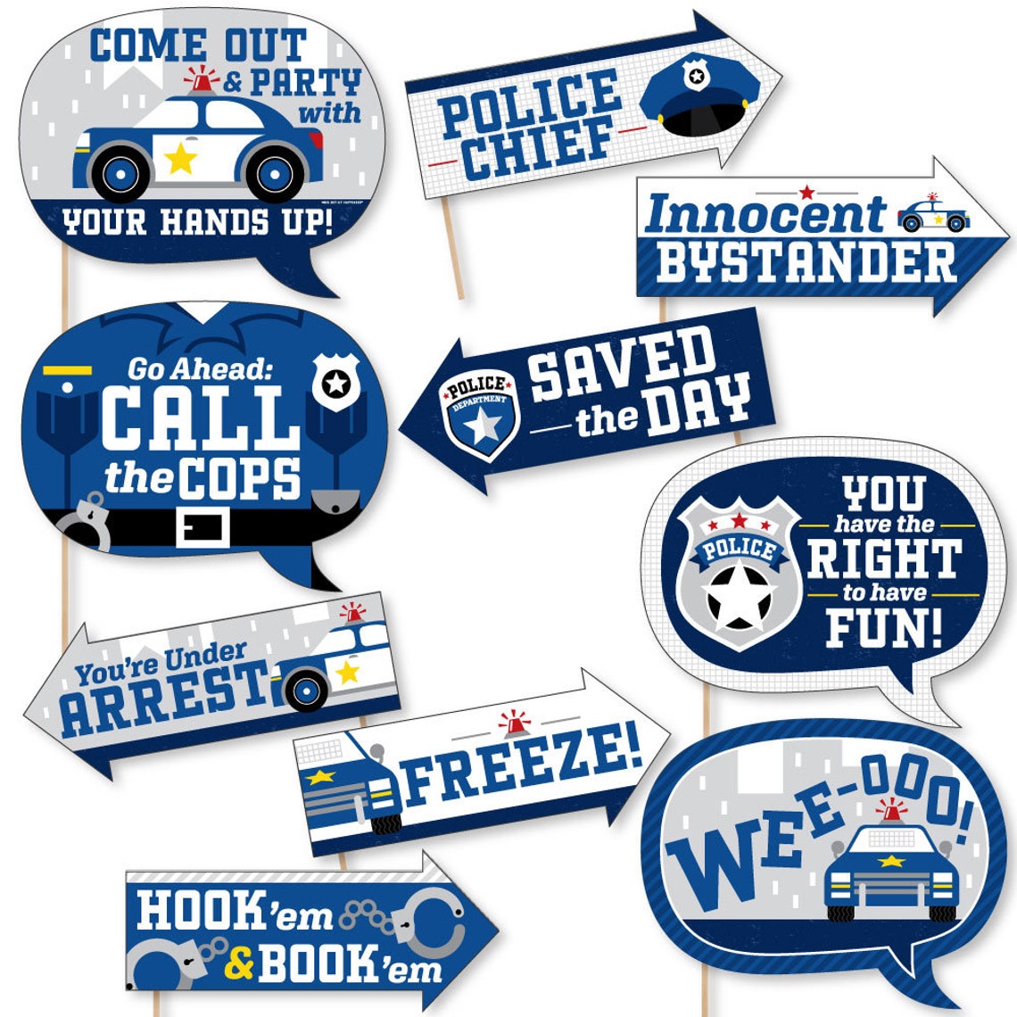 Funny Calling All Units Police Cop Birthday Party or Baby - Etsy