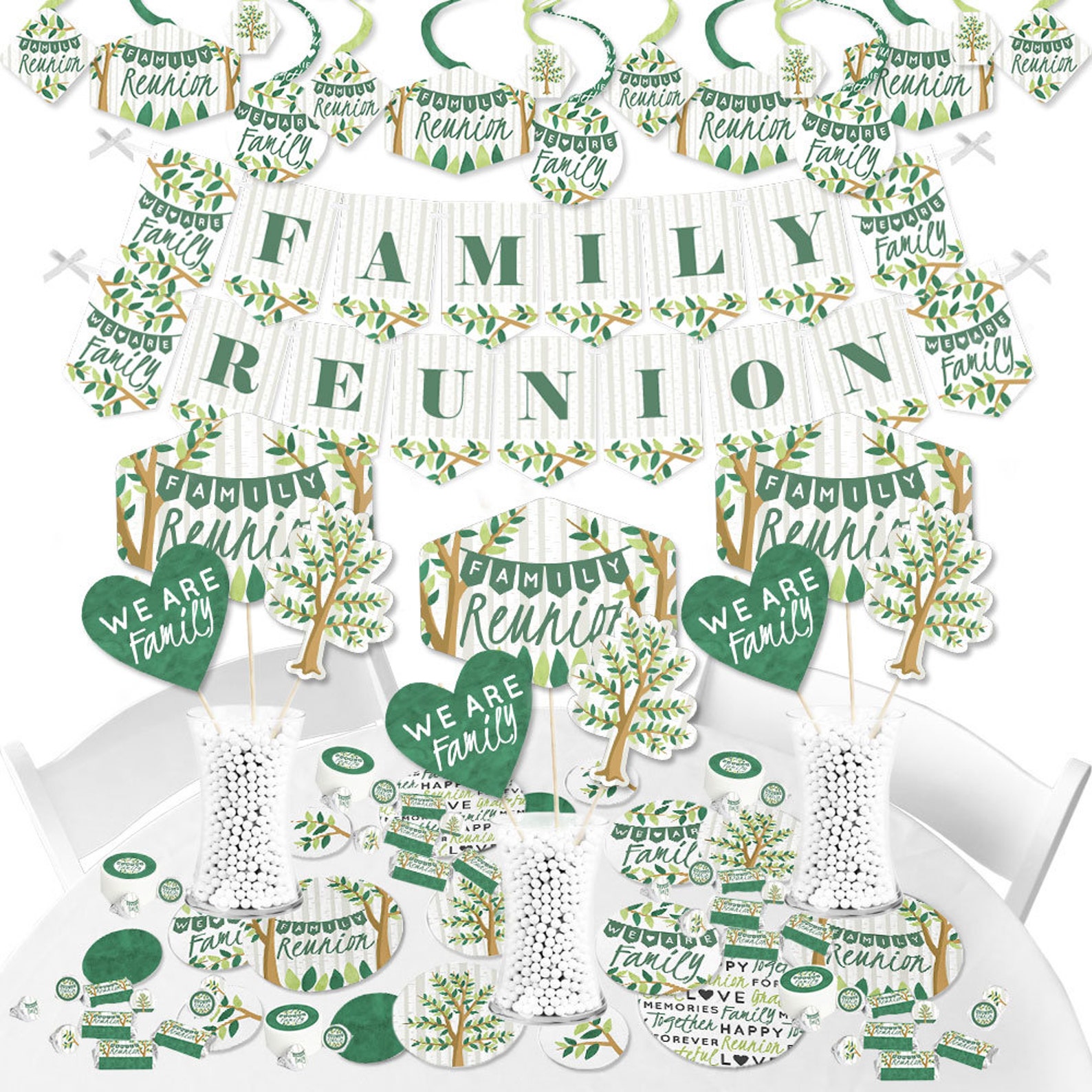 Family Tree Reunion Family Gathering Party Supplies Banner - Etsy