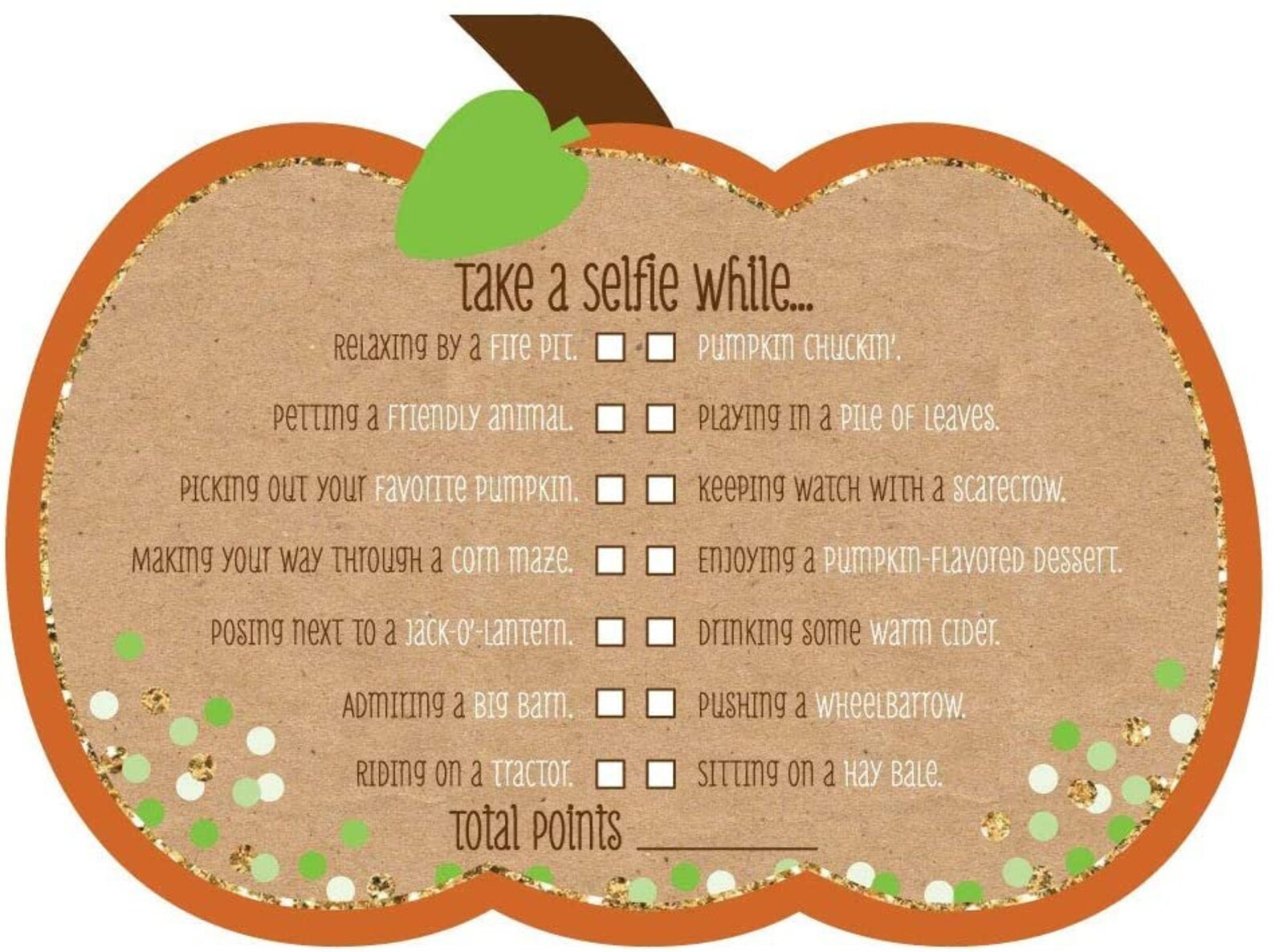 Pumpkin Patch Selfie Scavenger Hunt Fall Halloween or - Etsy