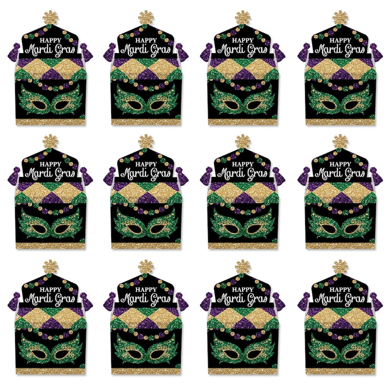 Mardi Gras Treat Box Party Favors Masquerade Party Goodie - Etsy