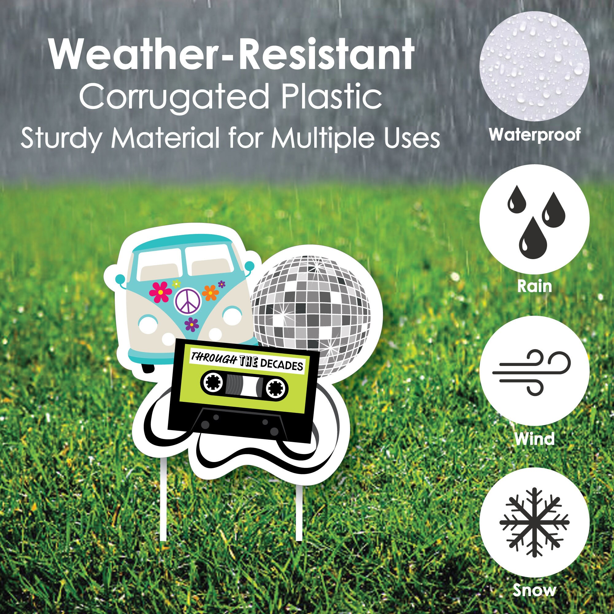 Through the Decades Yard Sign and Outdoor Lawn Decorations - Etsy