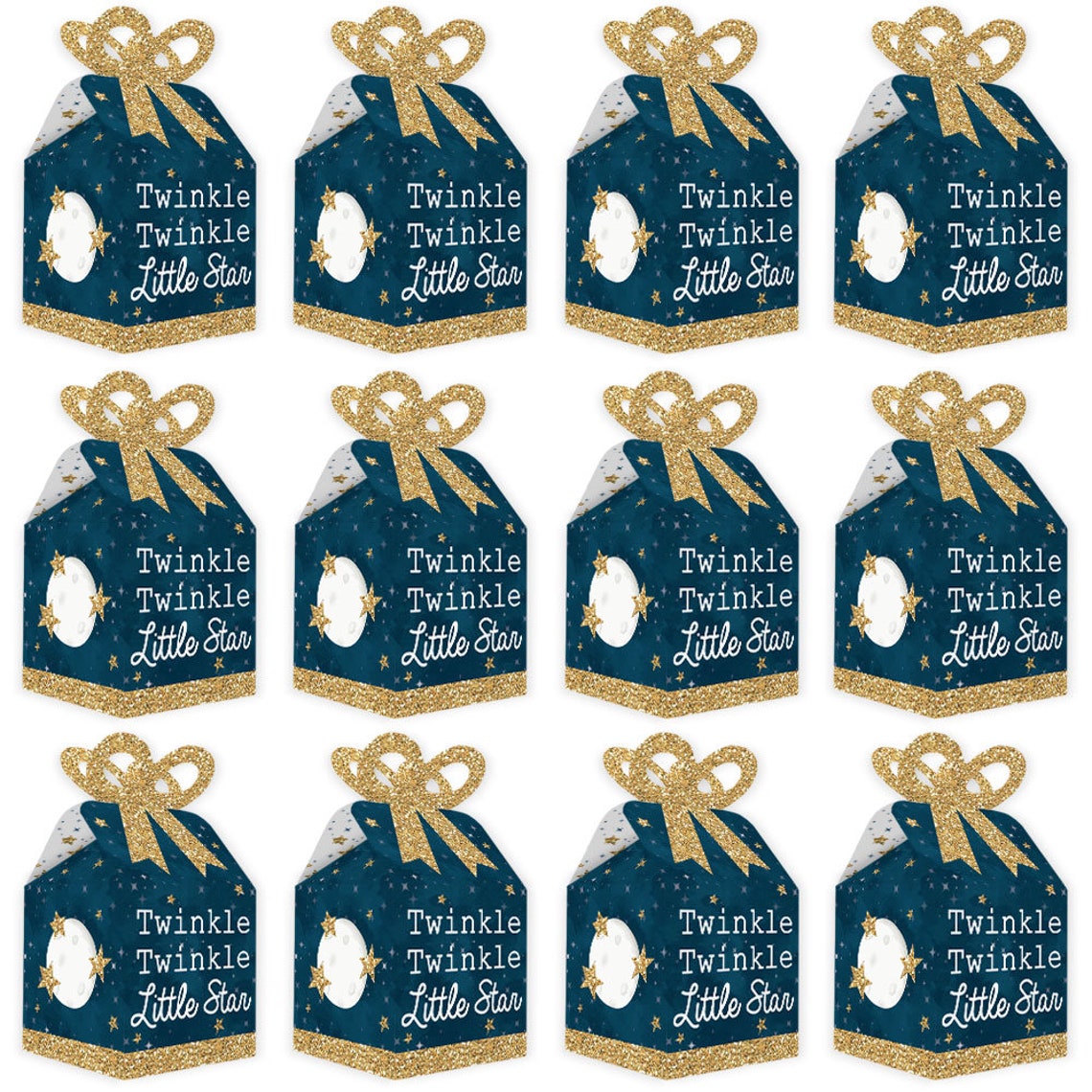 Twinkle Twinkle Little Star Square Favor Gift Boxes Baby - Etsy