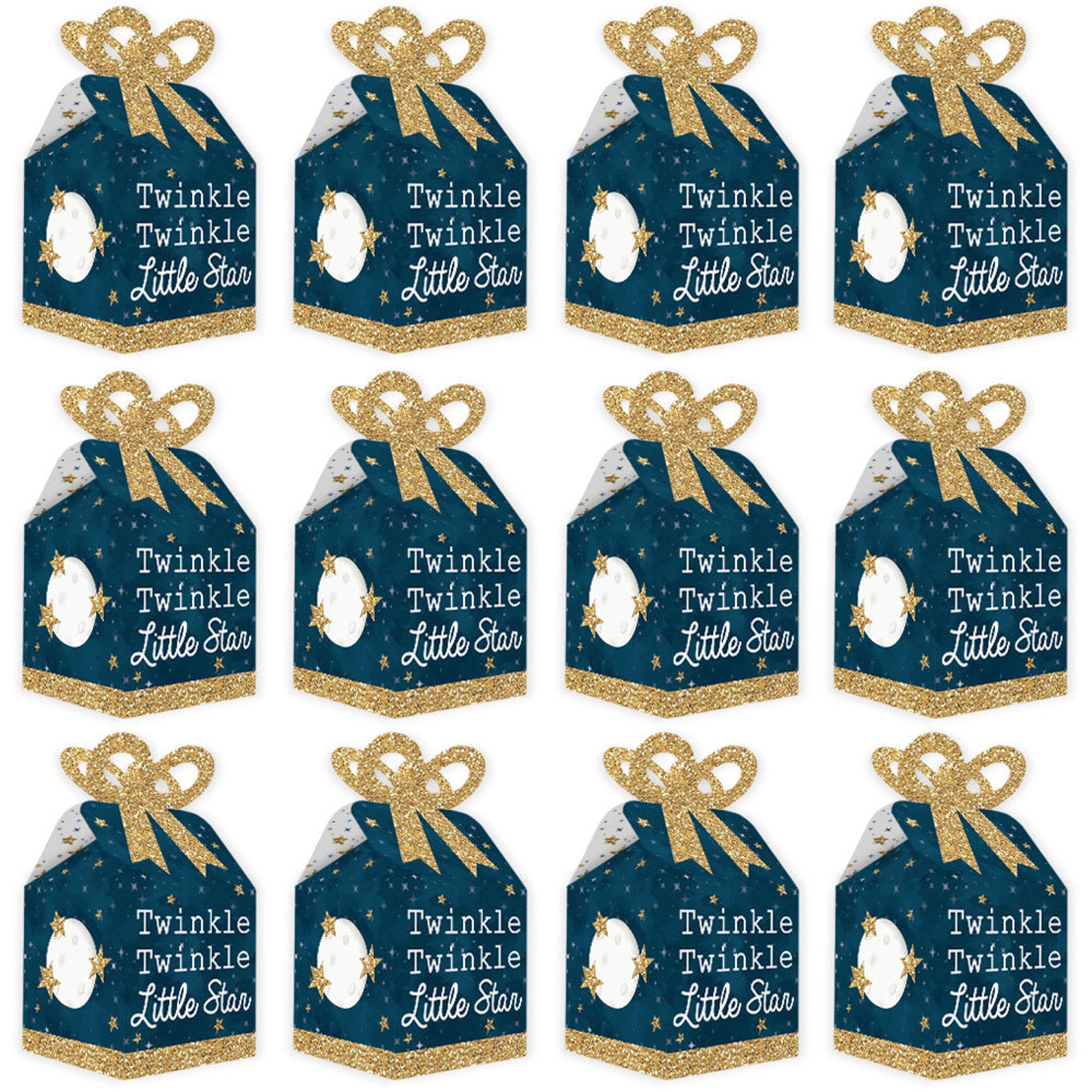 Twinkle Twinkle Little Star Square Favor Gift Boxes Baby - Etsy