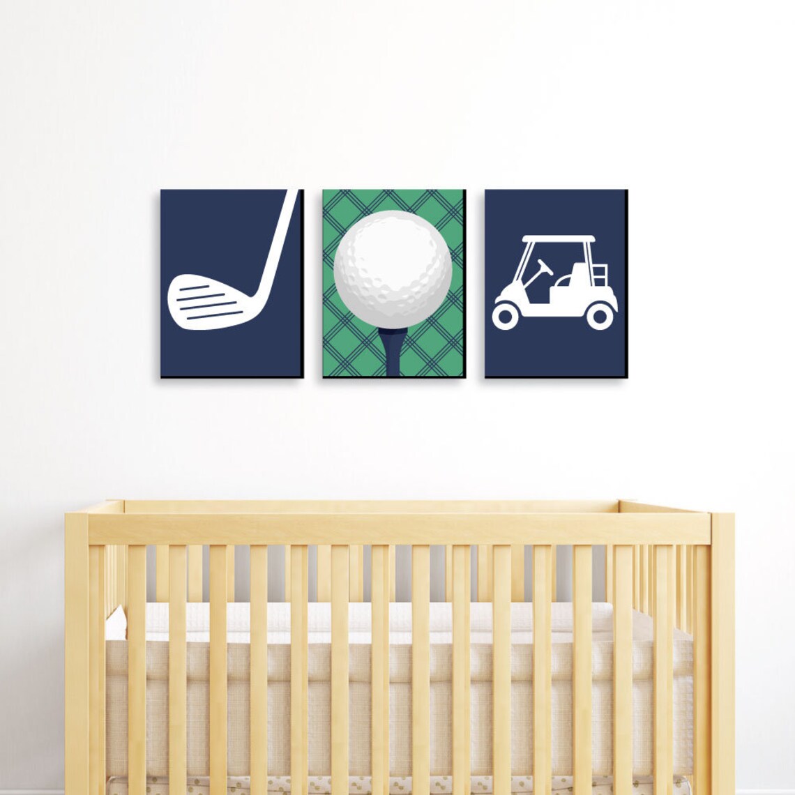 Par-Tee Time Golf Sports Themed Nursery Wall Art Kids | Etsy