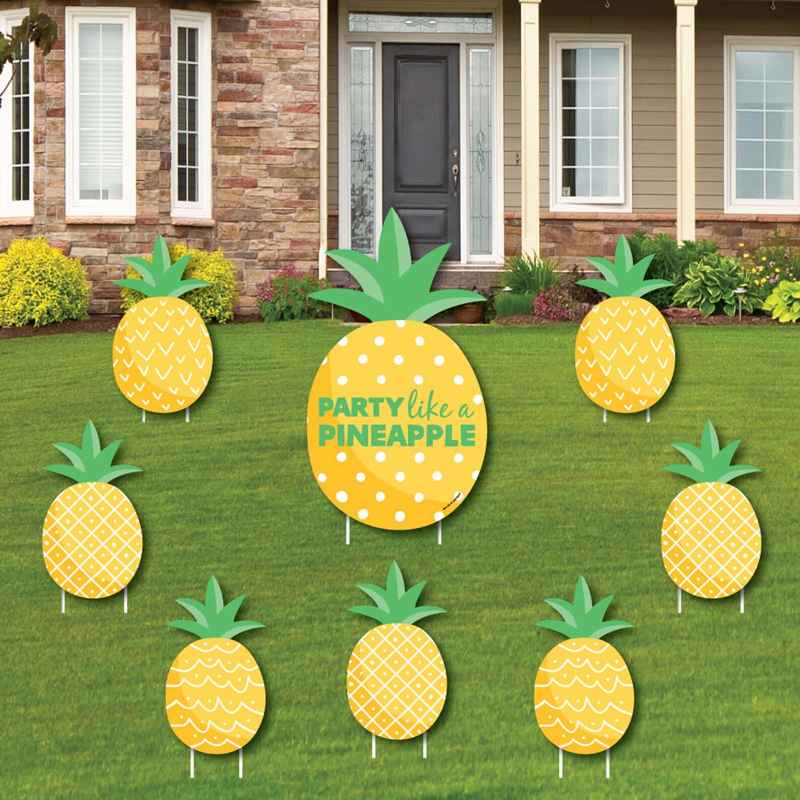 Tropical Pineapple Yard Sign and Outdoor Lawn Decorations - Etsy