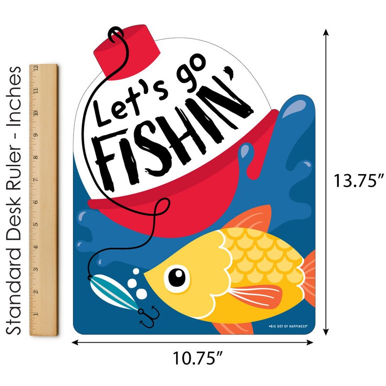 Lets Go Fishing Outdoor Lawn Sign Fish Themed Birthday - Etsy