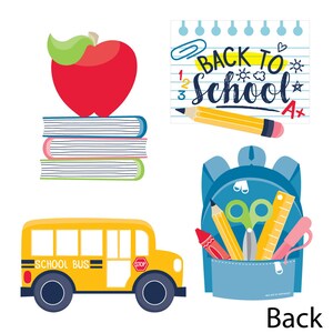 Back to School - Backpack, School Bus, Apple and Books Decorations Diy ...