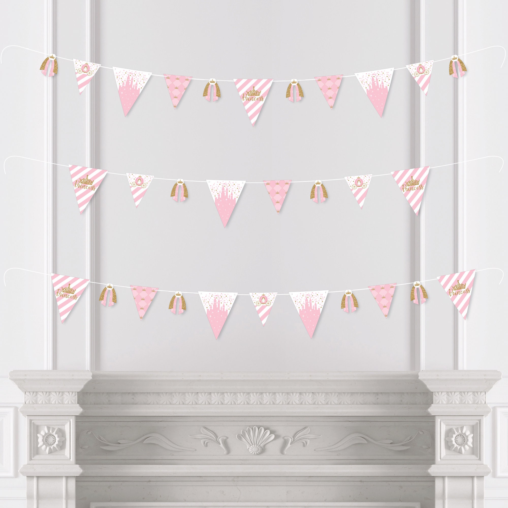 Little Princess Crown DIY Pink and Gold Princess Baby Shower - Etsy