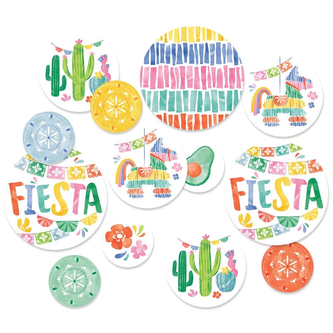 Fiesta Large Confetti, Mexican Themed Party Table Decorations, Giant ...