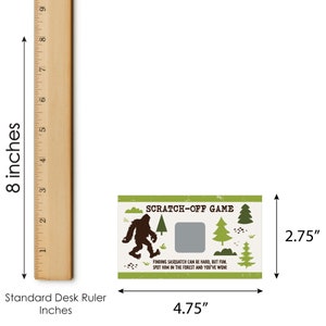 Sasquatch Crossing - Bigfoot Party or Birthday Party Game Scratch off ...