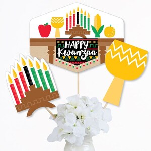 Happy Kwanzaa - African Heritage Holiday Party Centerpiece Sticks ...