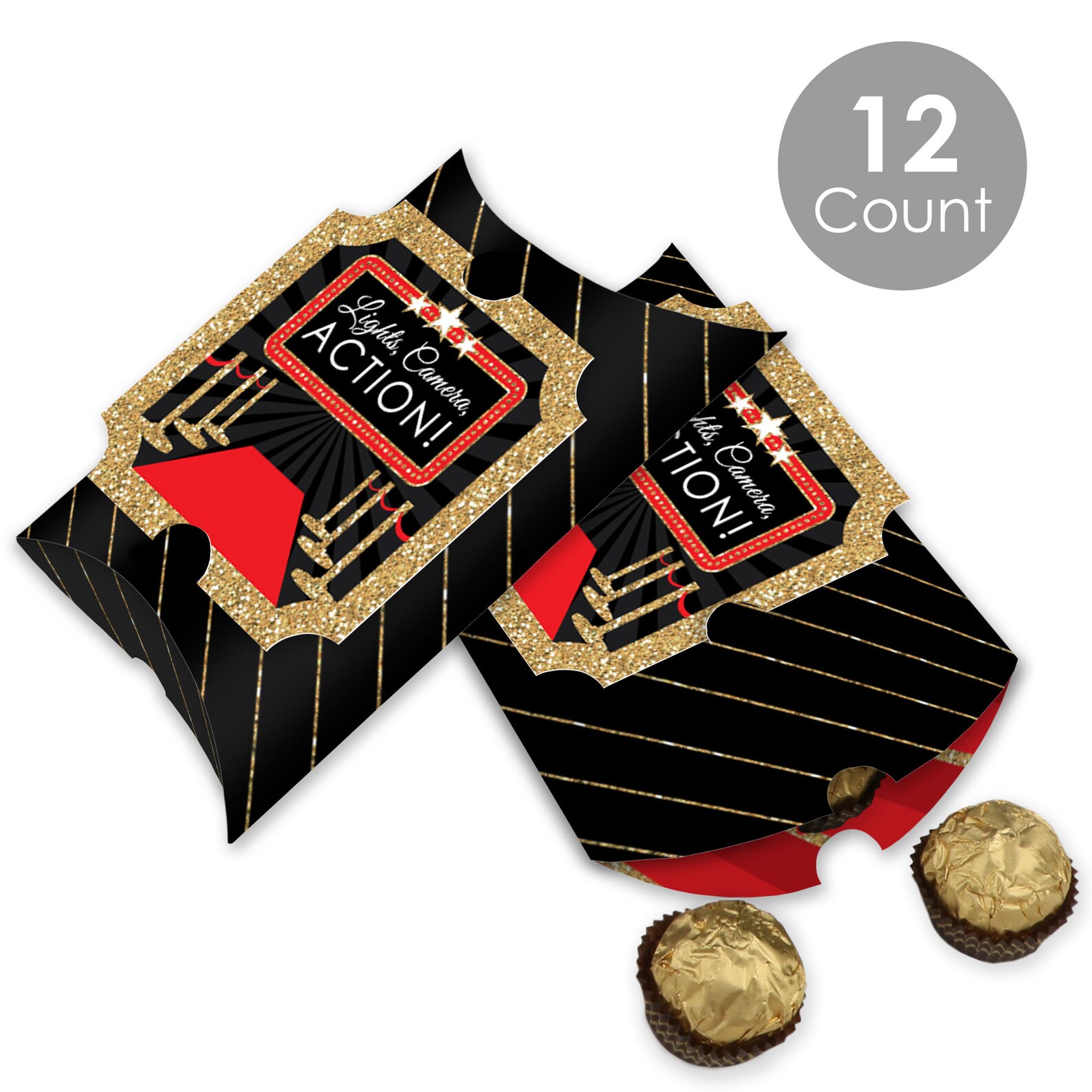 Red Carpet Hollywood Favor Gift Boxes Movie Night Party - Etsy