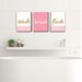 Girl Pink and Gold Kids Bathroom Rules Wall Art Décor 7.5 X 10 Kids ...