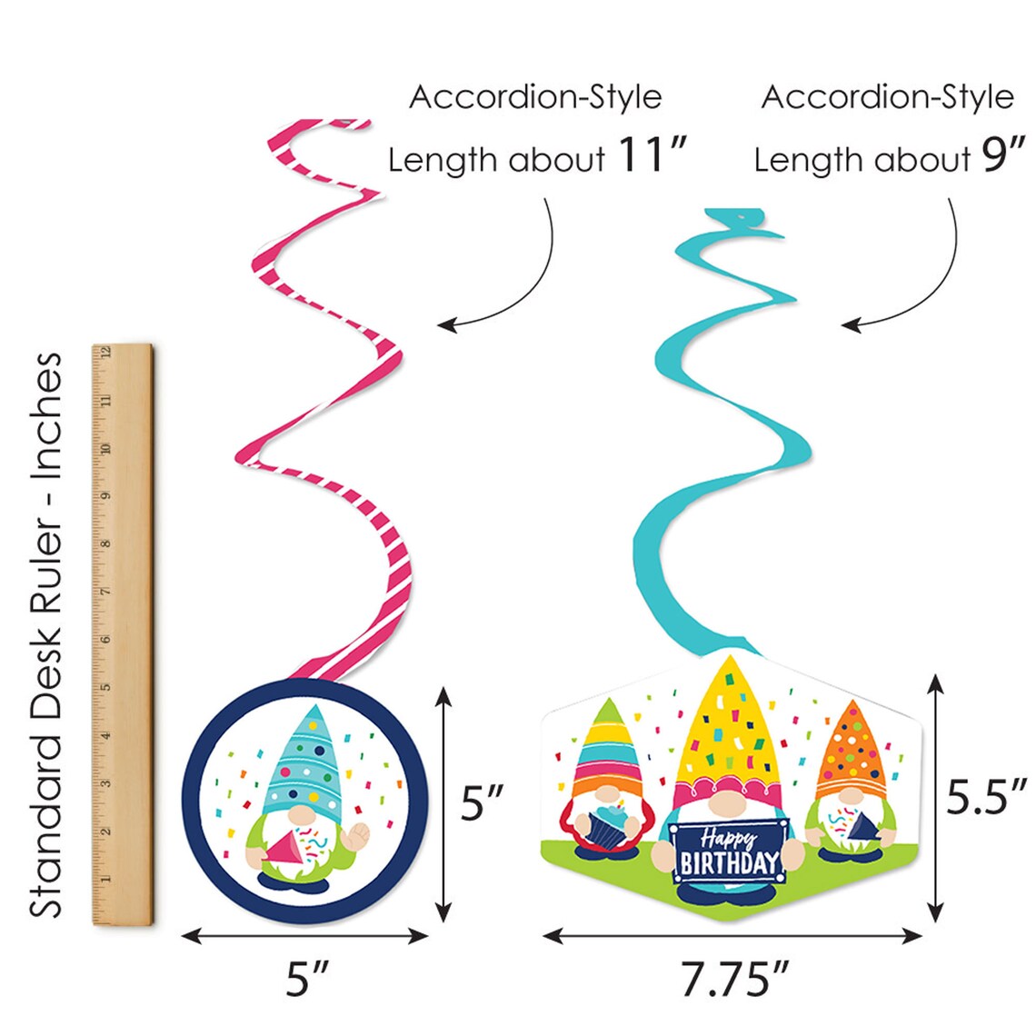 Gnome Birthday Happy Birthday Party Hanging Decor Party - Etsy