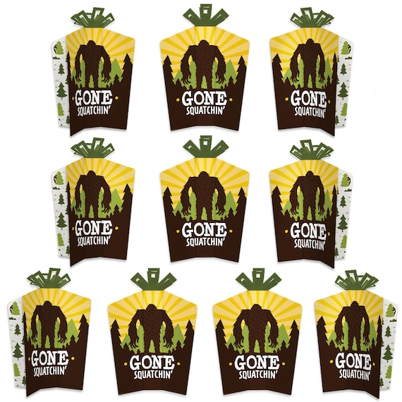 Sasquatch Crossing - Table Decorations - Bigfoot Party or Birthday ...