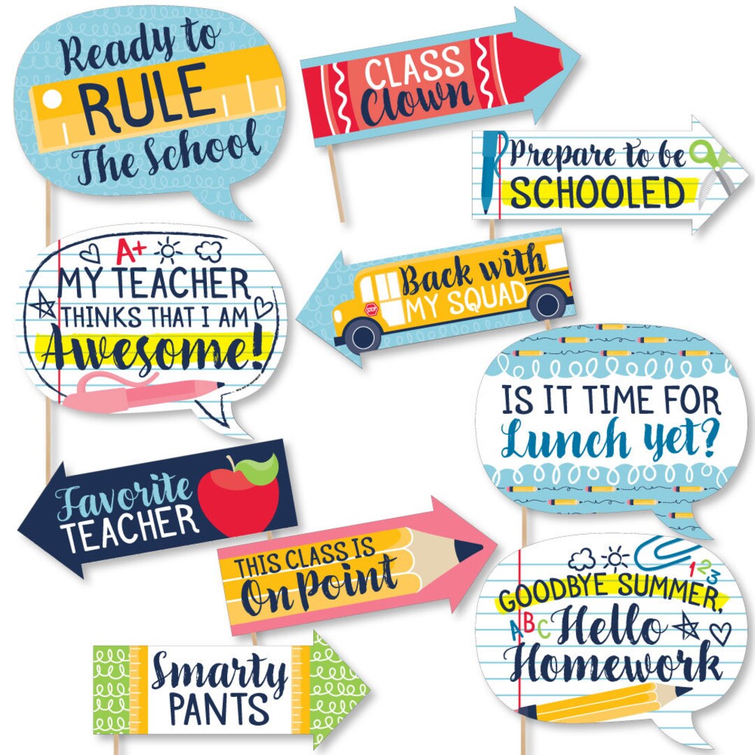 Funny Back to School - First Day of School Classroom Decorations and ...