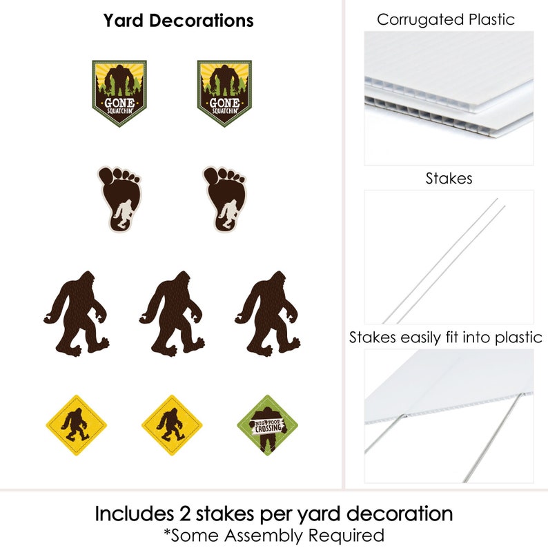 Sasquatch Crossing Lawn Decorations Outdoor Bigfoot Party - Etsy