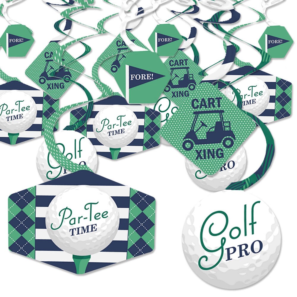 Par-tee Time Golf Party Hanging Decorations Hanging Party | Etsy