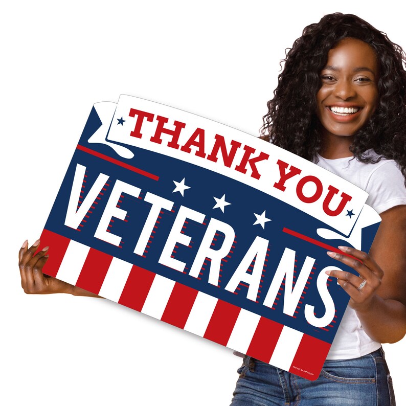 Thank You Veterans Support Our Troops Yard Sign Lawn - Etsy