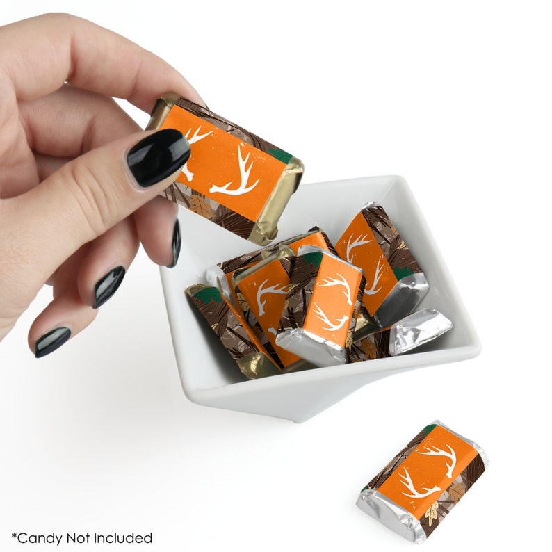 Gone Hunting Mini Candy Bar Wrapper Stickers Deer Hunting - Etsy