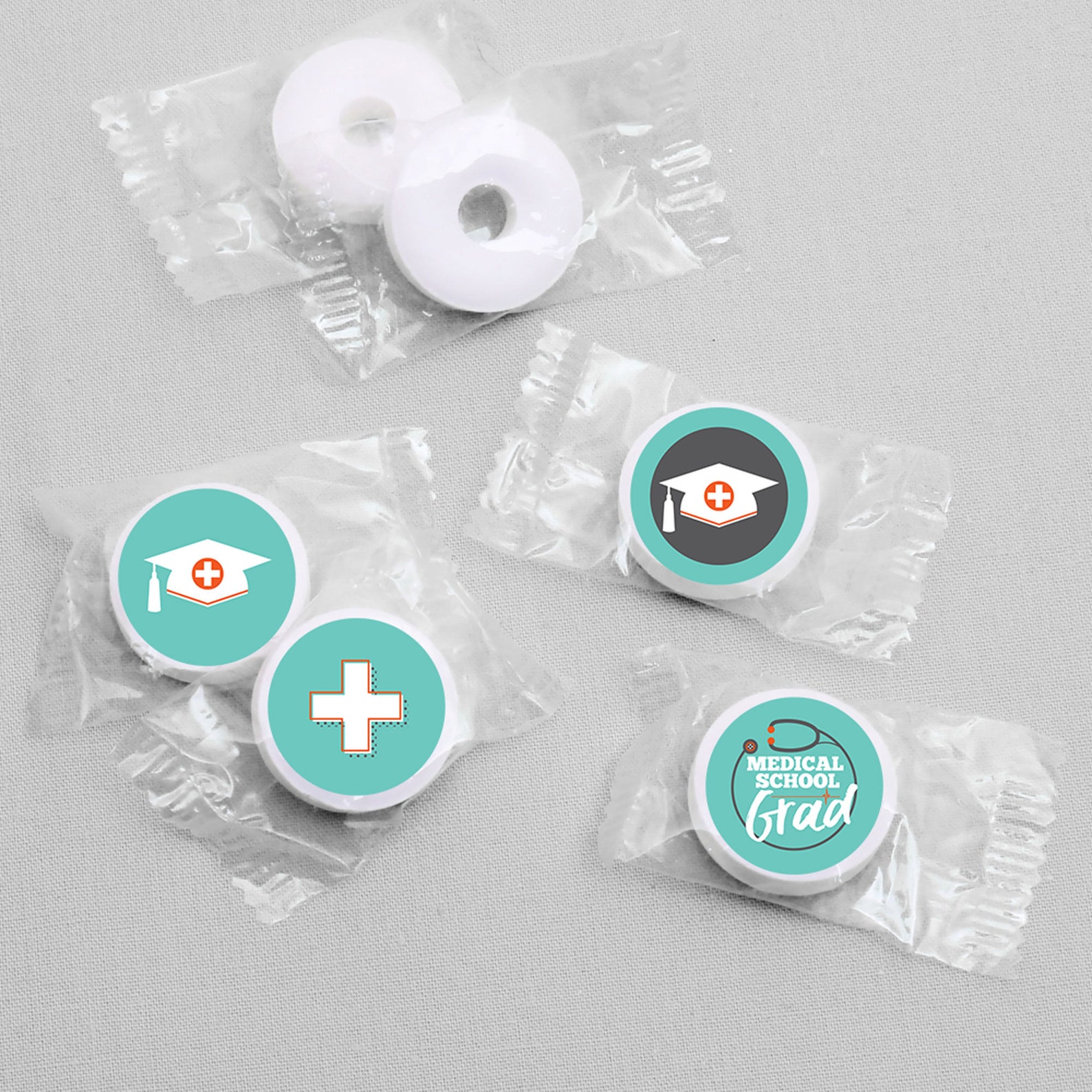 Medical School Grad - Doctor Graduation Party Round Candy Sticker ...