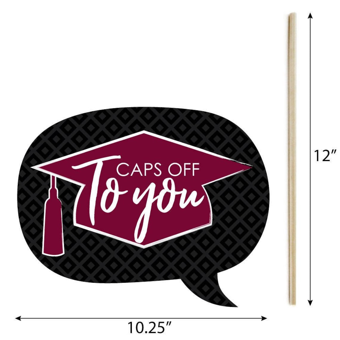 Funny Graduation Photo Booth Props Maroon Grad Best is yet - Etsy