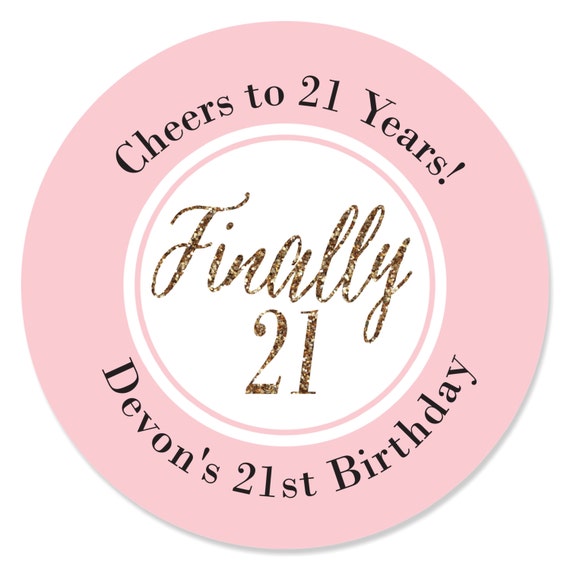 Custom Finally 21 Girl Personalized 21st Birthday Party | Etsy