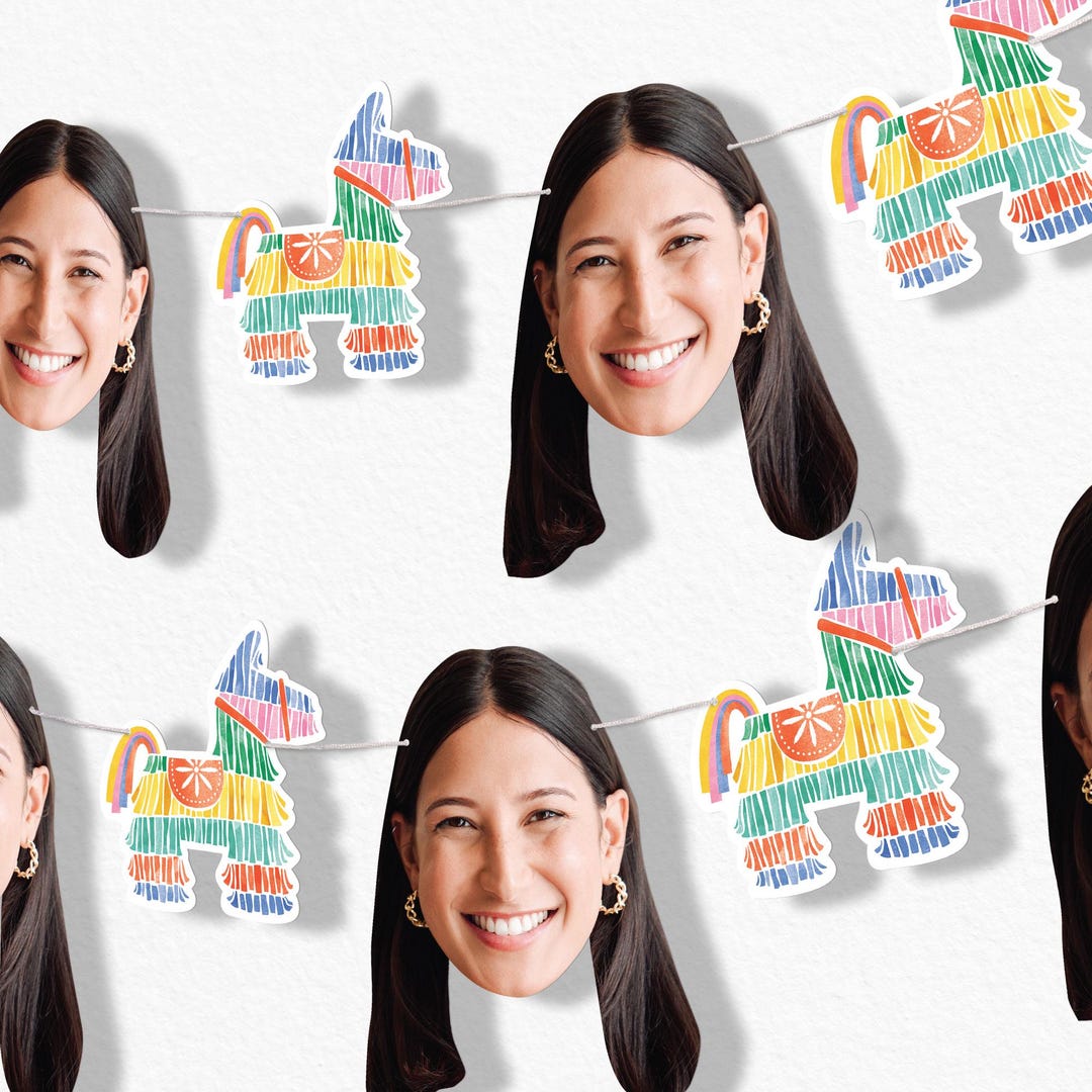 Custom Photo Fiesta Garland Banner, Personalized Mexican Themed Party ...
