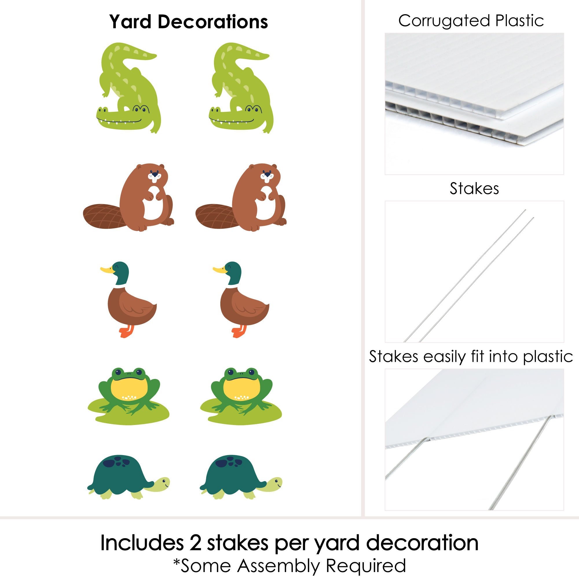 Pond Pals Lawn Decorations Outdoor Frog Alligator - Etsy