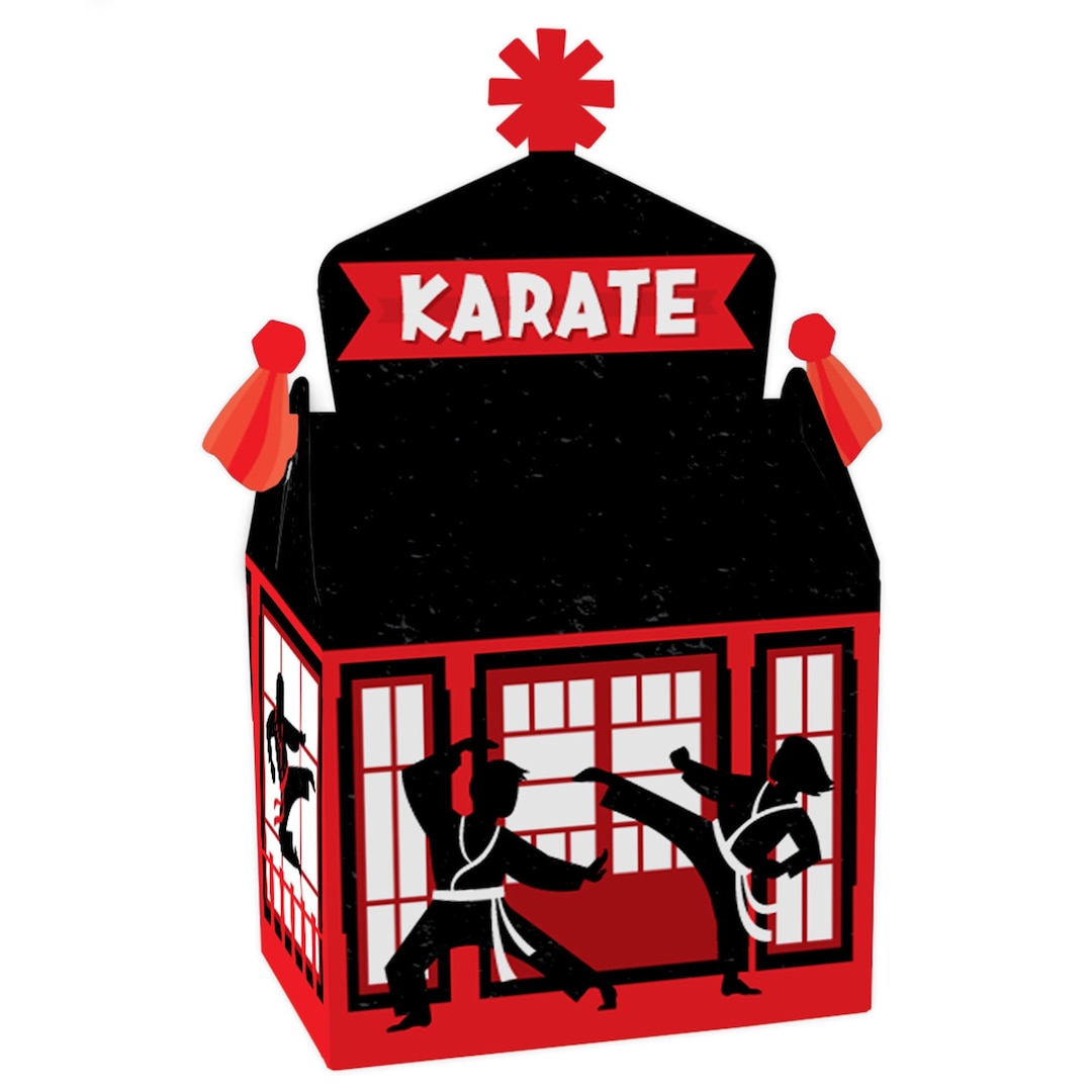 Karate Master - Treat Box Party Favors - Martial Arts Birthday Party ...