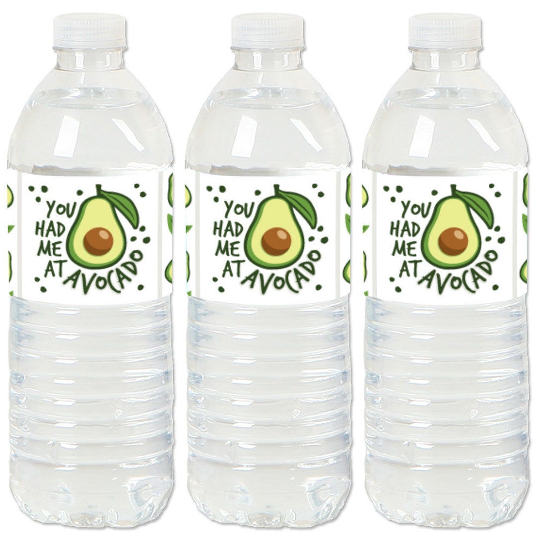 Hello Avocado Fiesta Party Water Bottle Sticker Labels Set of 20 - Etsy
