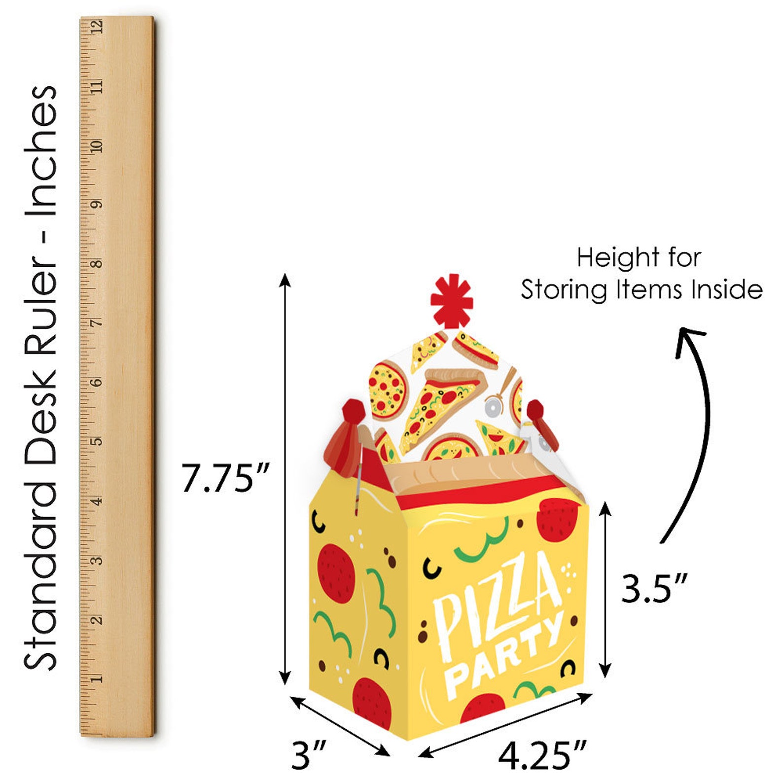 Pizza Party Time Treat Box Party Favors Baby Shower or - Etsy