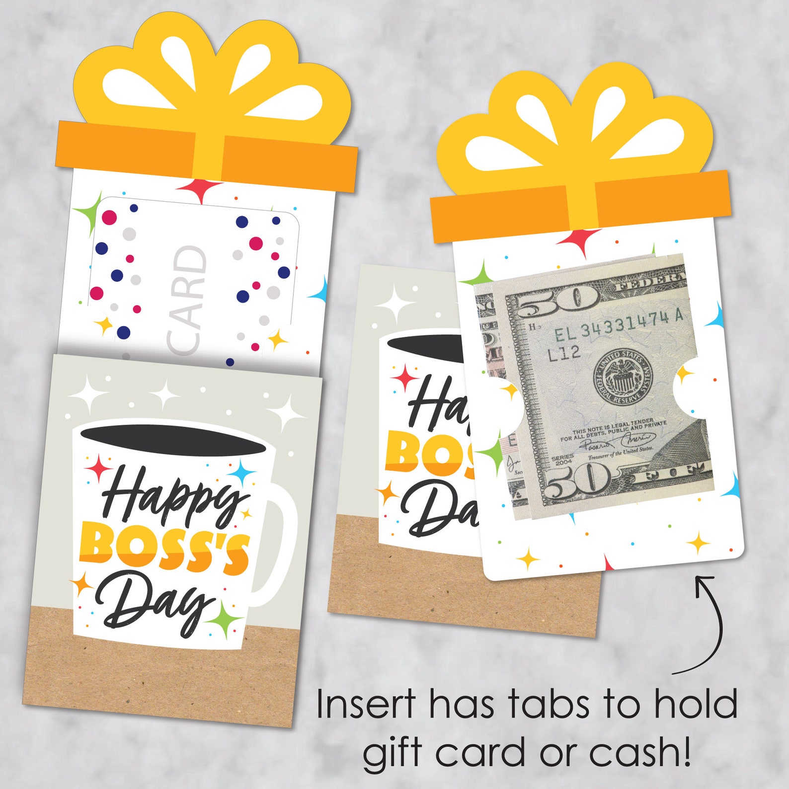 Happy Boss's Day Best Boss Ever Money and Gift Card - Etsy