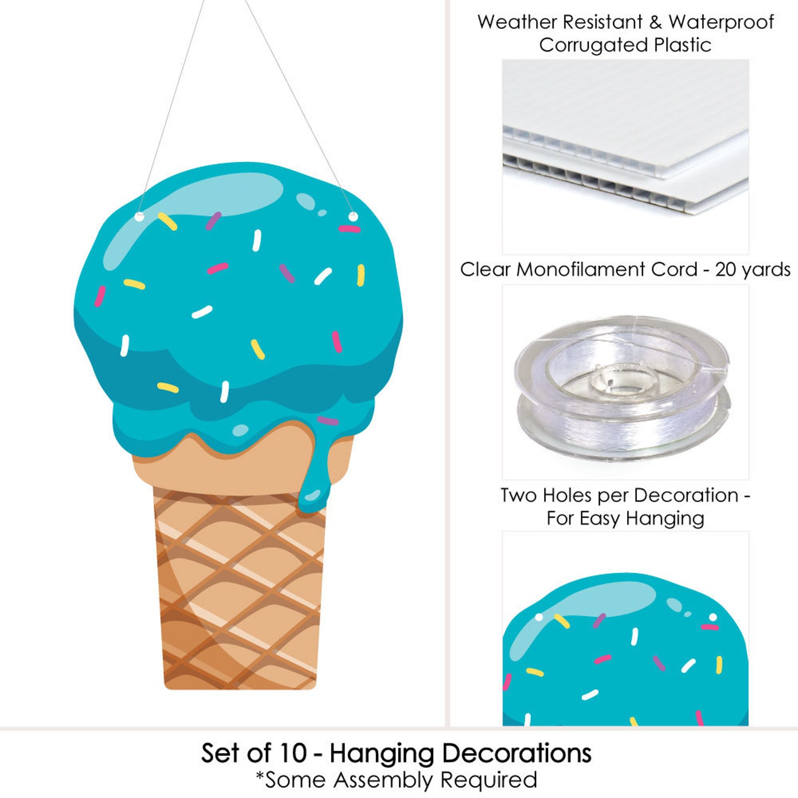 Hanging Sweet Shoppe Outdoor Porch & Tree Yard Decoration | Etsy