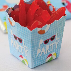 Make a Splash - Pool Party - Party Mini Favor Boxes - Summer Swimming ...