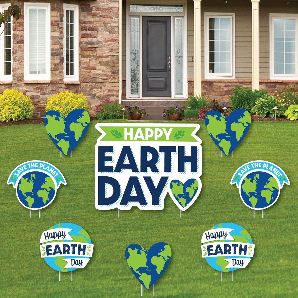 Happy Earth Day Yard Sign and Outdoor Lawn Decorations - Etsy