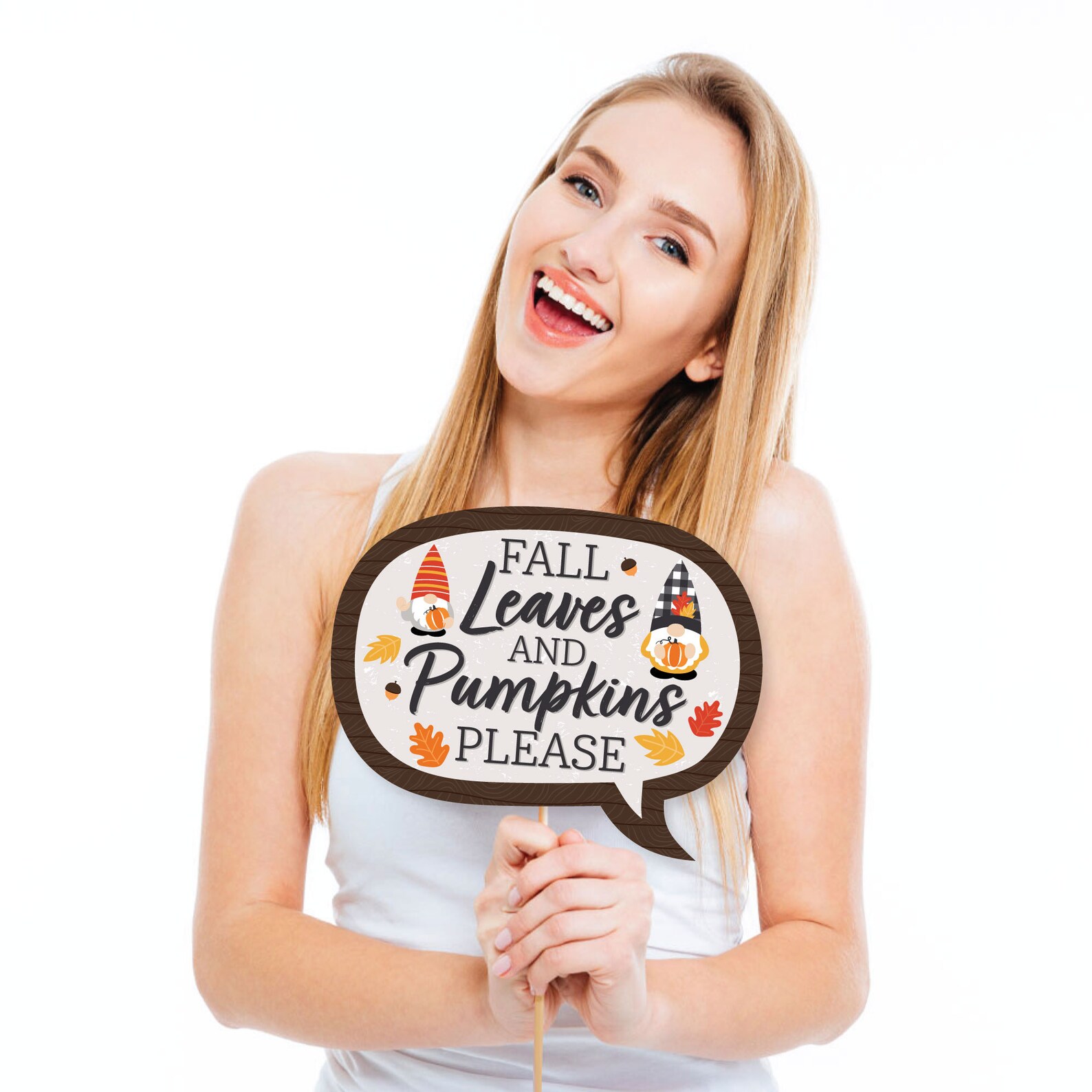 Funny Fall Gnomes Autumn Harvest Party Photo Booth Props Kit - Etsy