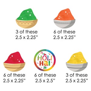 Holi Hai - DIY Shaped Festival of Colors Party Cut-outs - 24 Count - Etsy