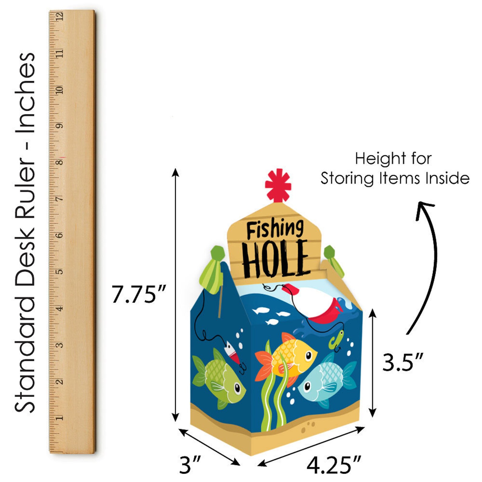 Let’s Go Fishing - Treat Box Party Favors - Fish Themed Birthday Party ...