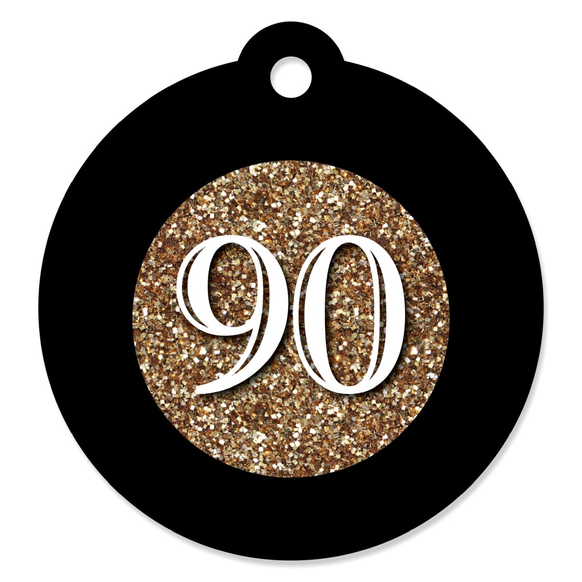 90th Birthday Party Tags Adult 90th Birthday Goldset of - Etsy