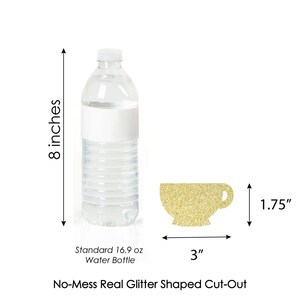 Gold Glitter Tea Cup - No-mess Real Gold Glitter Cut-outs - Garden Tea ...