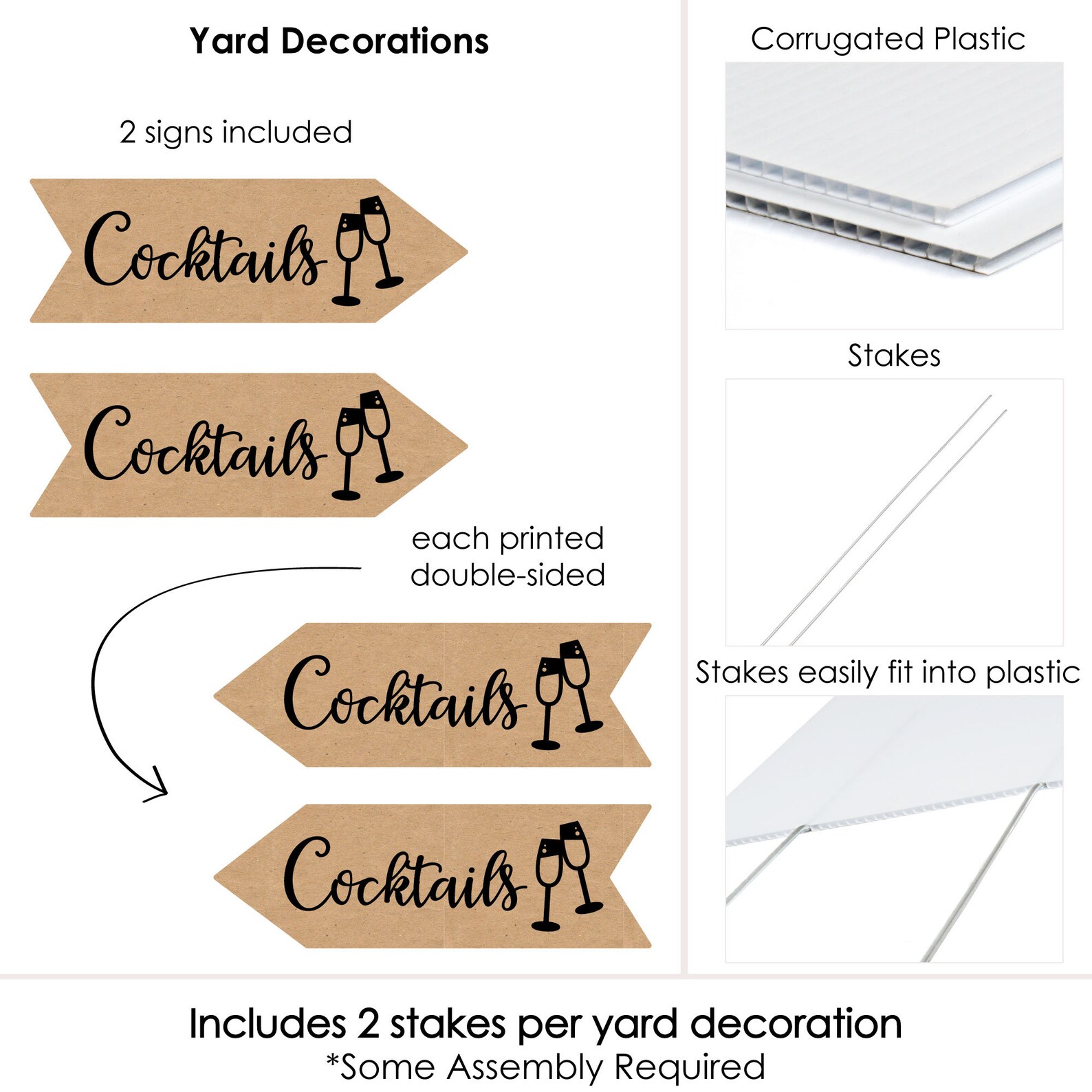 Wedding & Reception Signs Rustic Wedding Cocktails Sign - Etsy